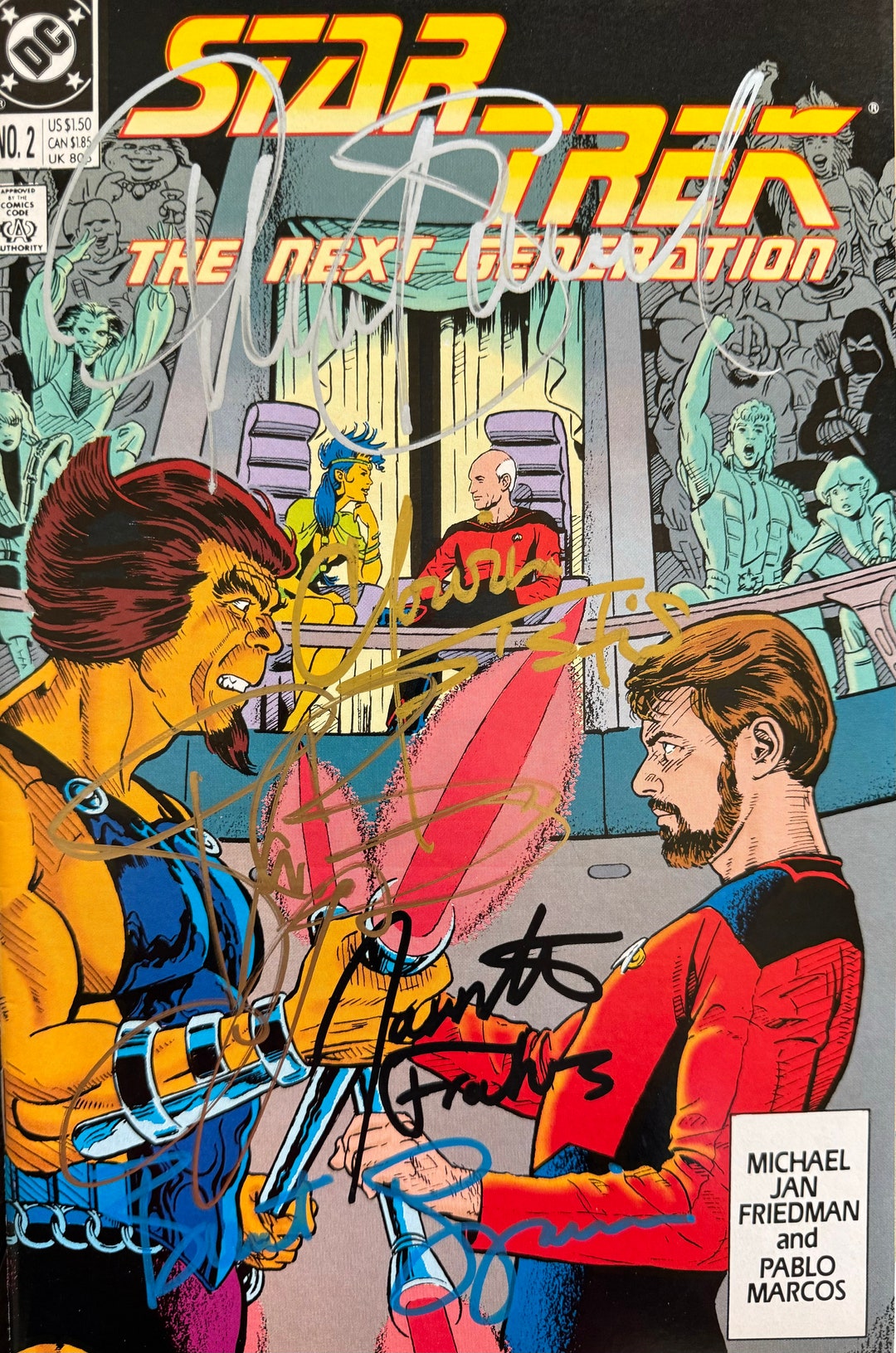 Star Trek the Next Generation Autographed Comic Book - Etsy
