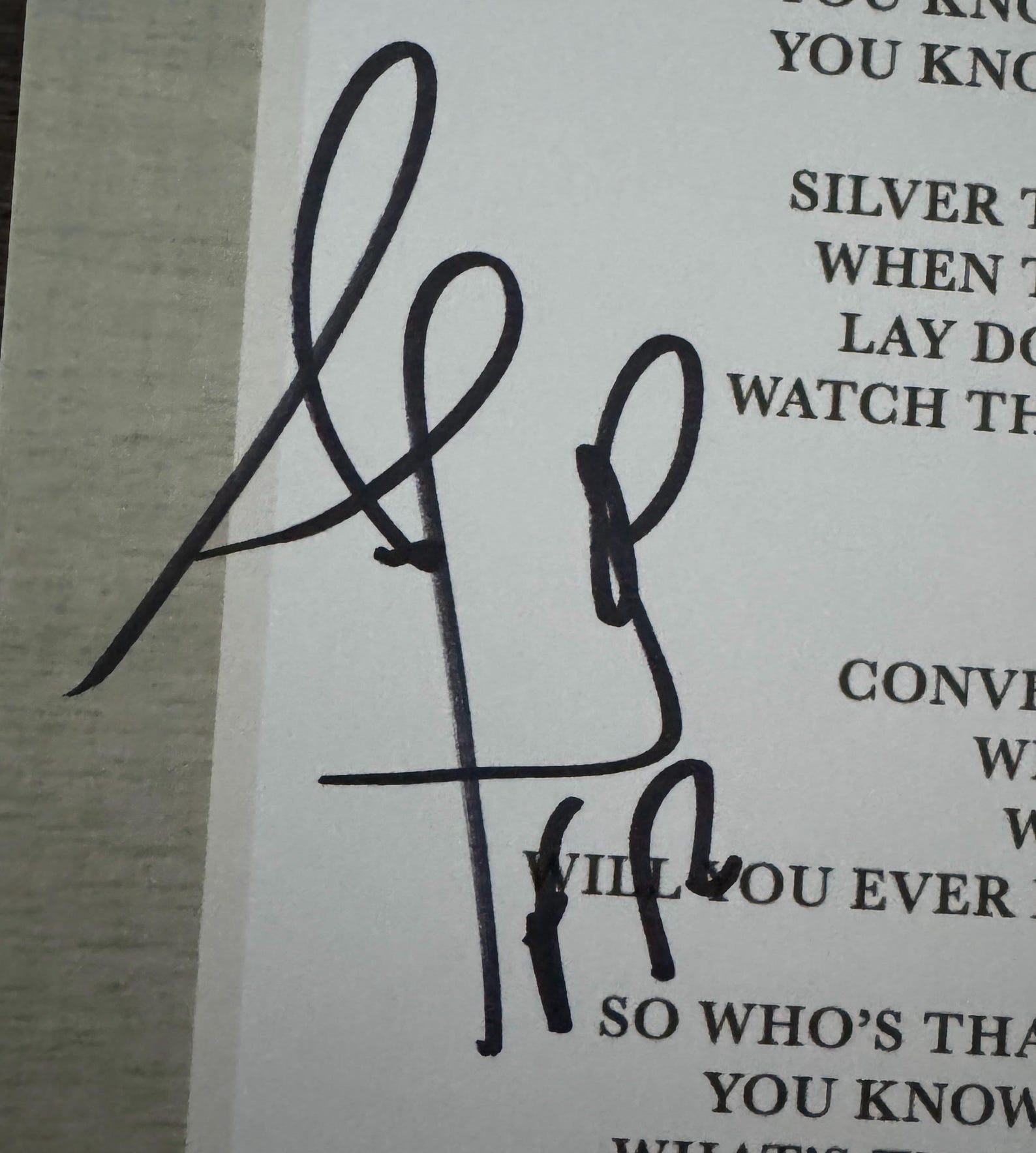 Tears for Fears Original Autographed “tipping Point” Lyrics Sheet (JSA ...