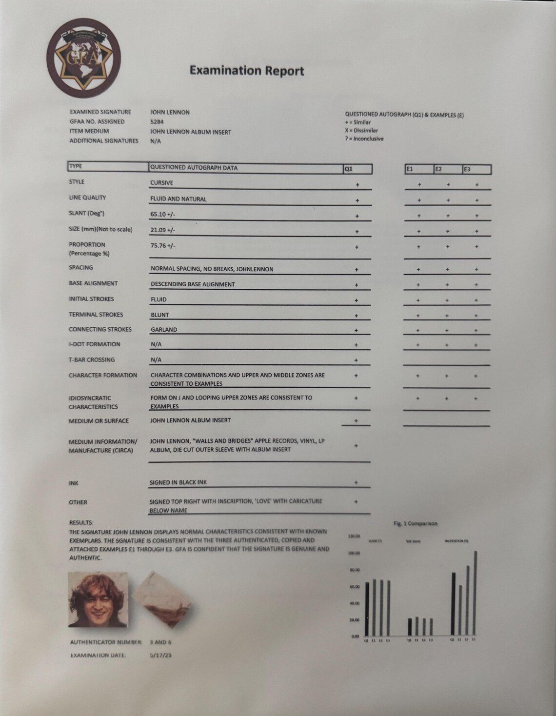 John Lennon Original Autographed “walls and Bridges” LP Insert (COA) - Etsy