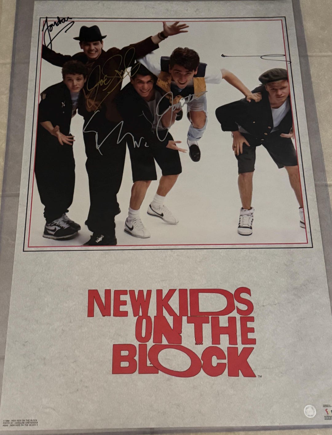 New Kids on the Block Original Autographed Promotional Poster (COA) - Etsy