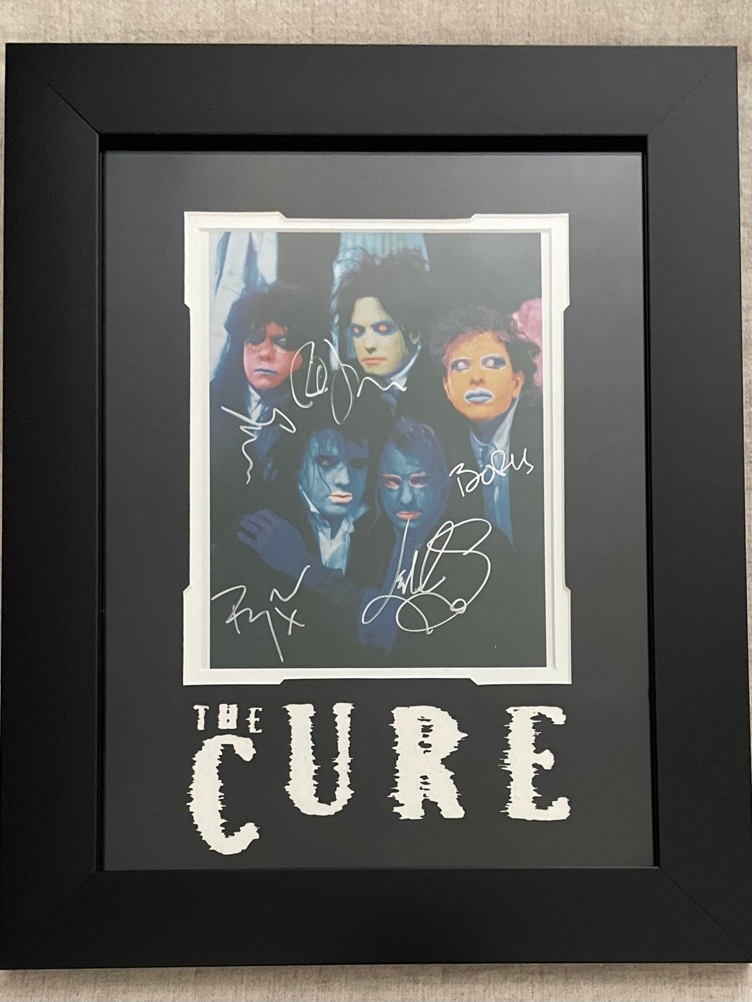 The Cure Autographed and Framed Photo - Etsy