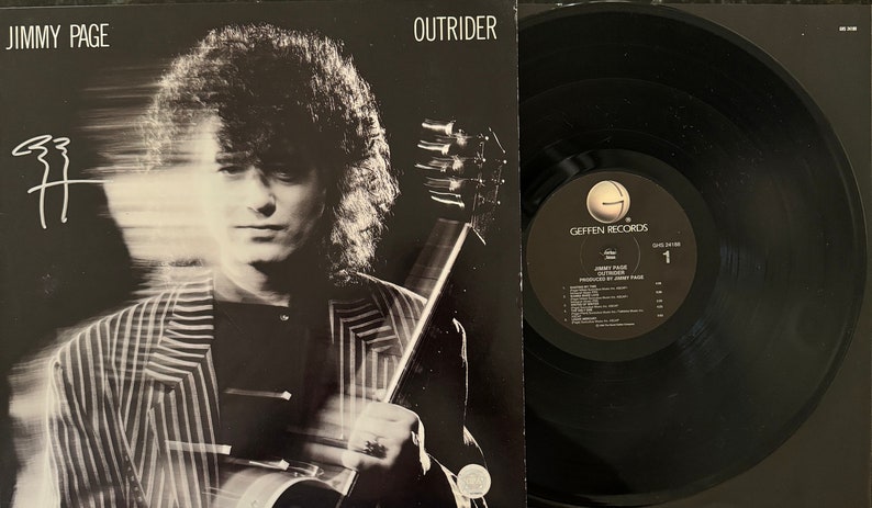 Jimmy Page Original Autographed “outrider” LP Cover (COA) - Etsy