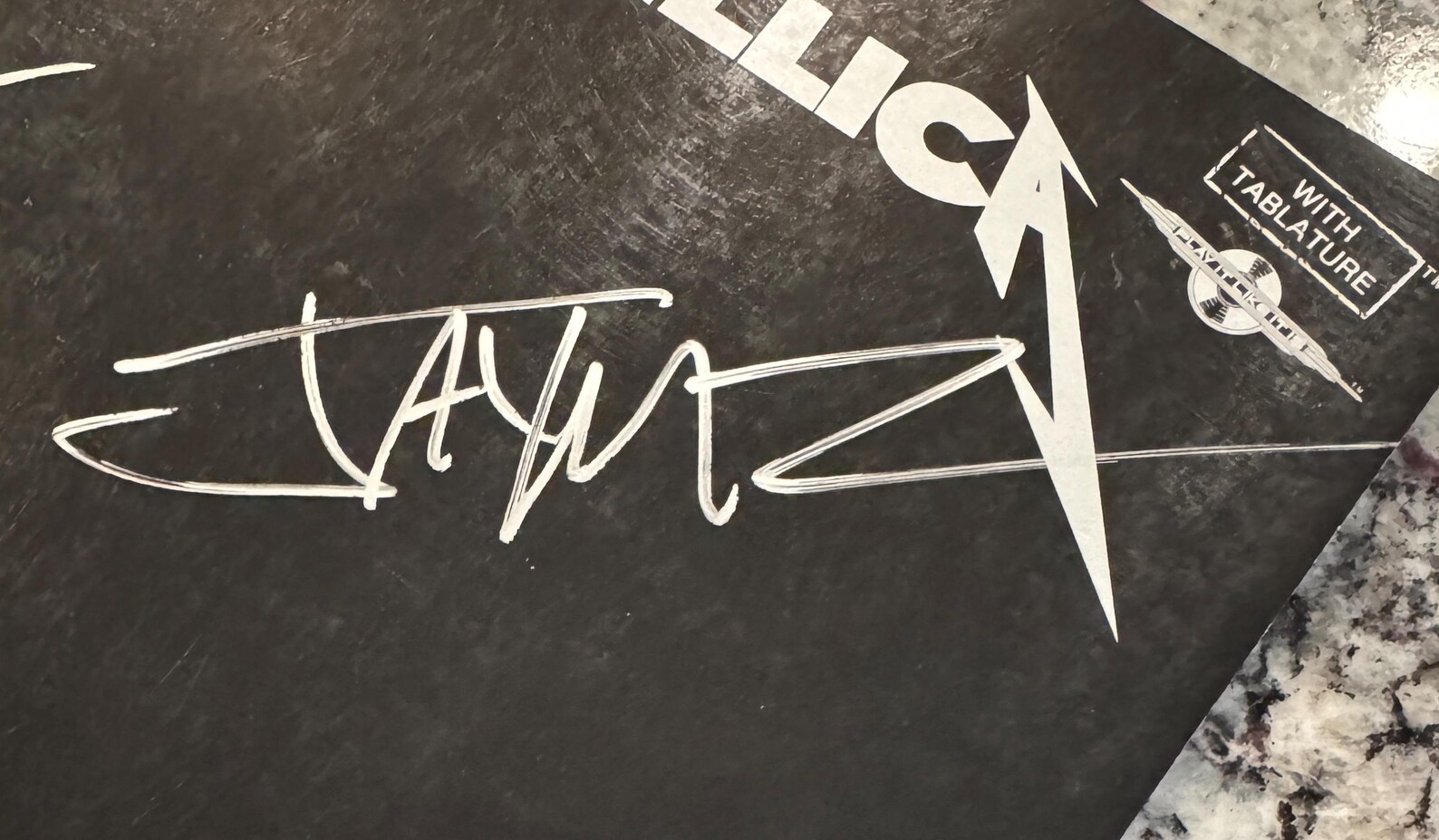 Metallica Original Autographed “the Black Album” Guitar Book (COA) - Etsy