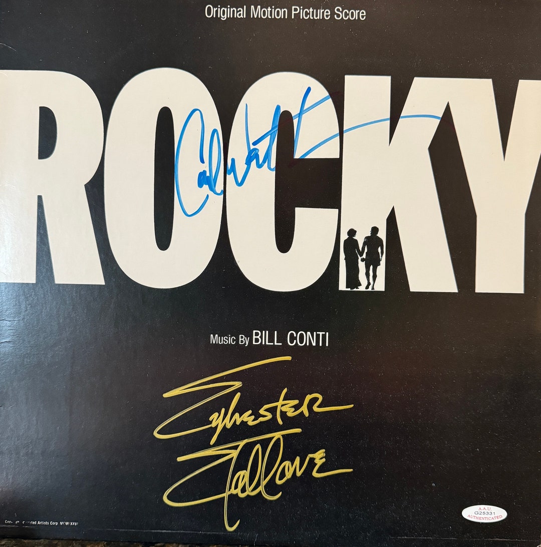 Sylvester Stallone and Carl Weathers Original Autographed rocky ...