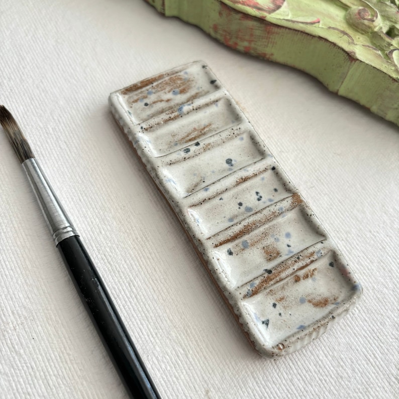Speckled Ceramic Paint Palette , Art Palette, Paint Palette , Paint Set ...