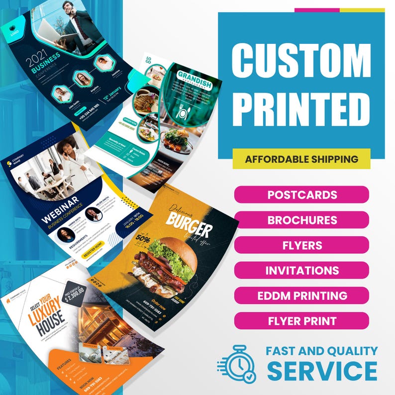 PRINTING SERVICE - Postcards, Brochures, Flyers, Invitation , EDDM ...
