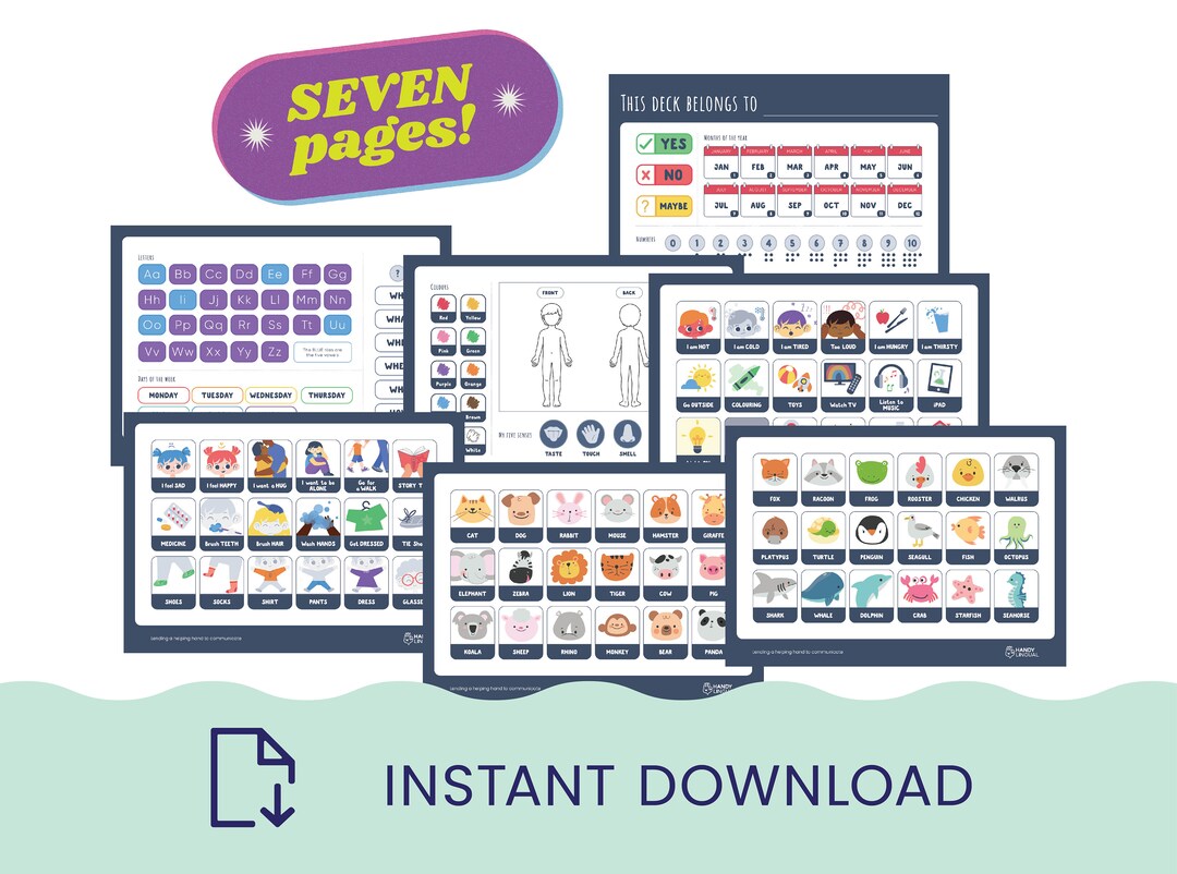 Communication Deck - Autistic and Non-verbal Children - DIGITAL ...