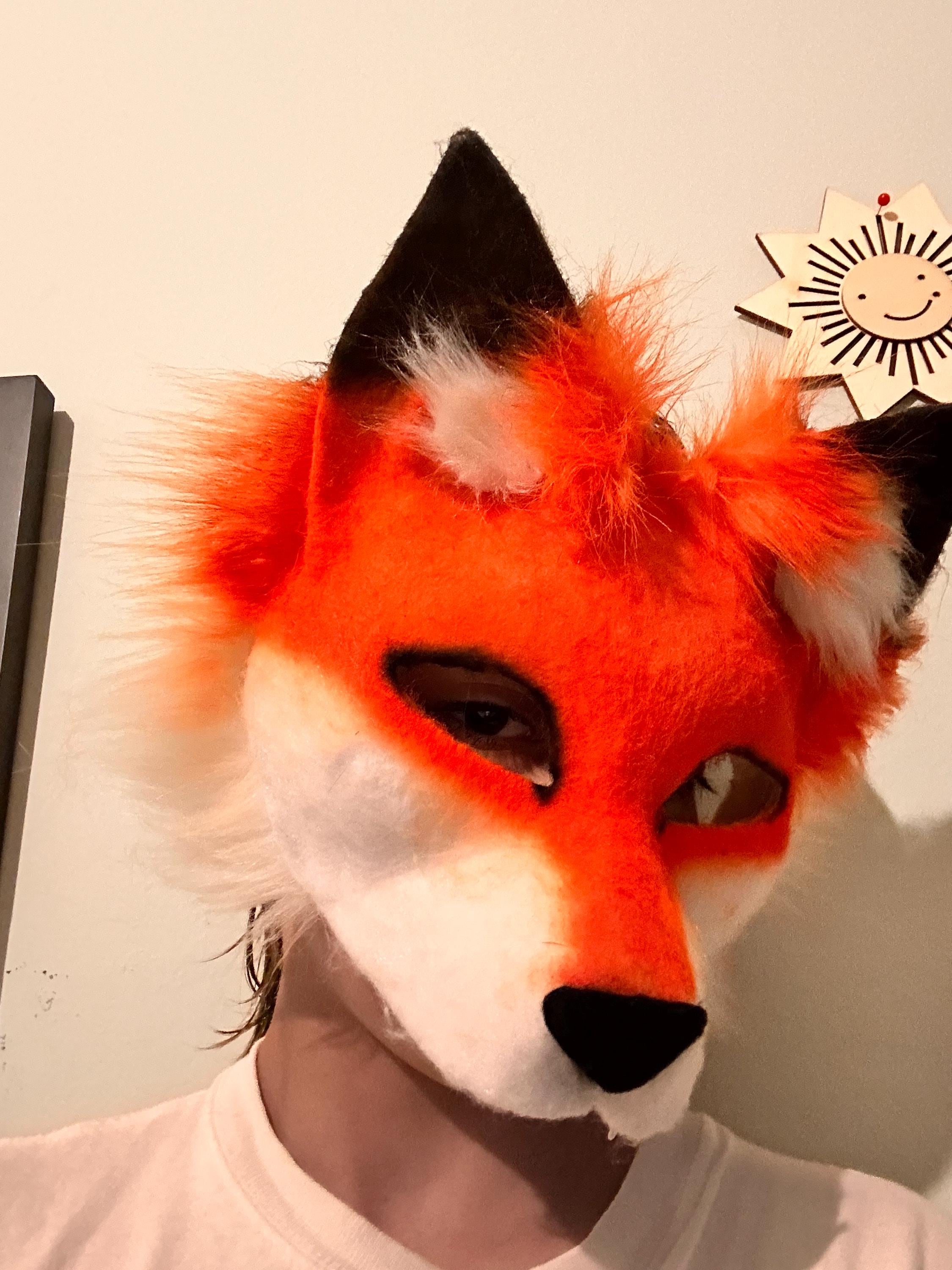 Red Fox Therian Mask! (airbrushed!) - Etsy