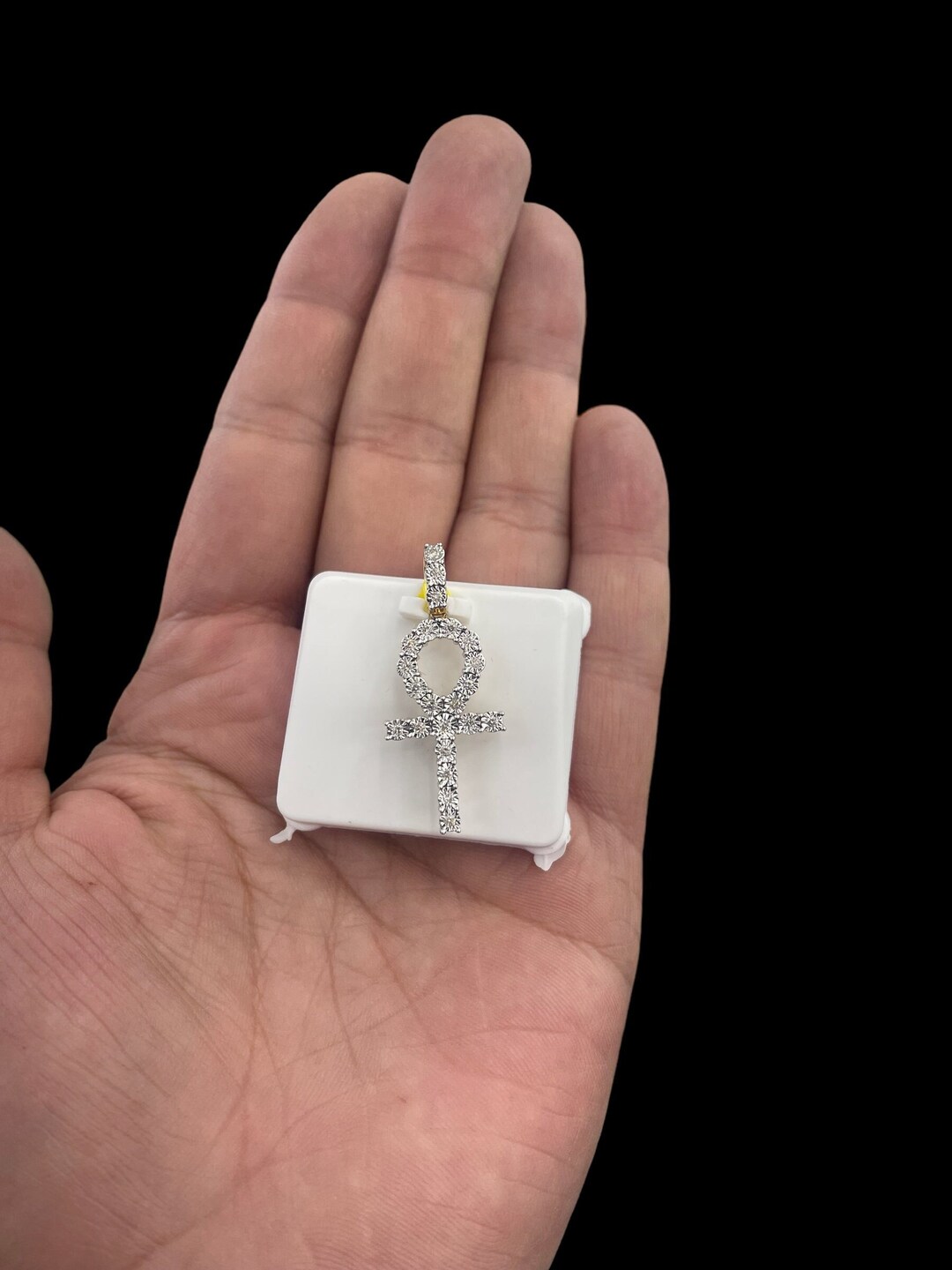 Captivating Eye Cross Pendant: Crafted With Natural Gold and ...