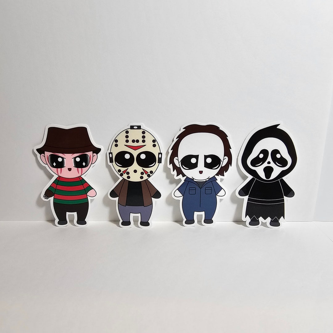 Halloween Horror Villains Cute Chibi Characters Customizable - Etsy
