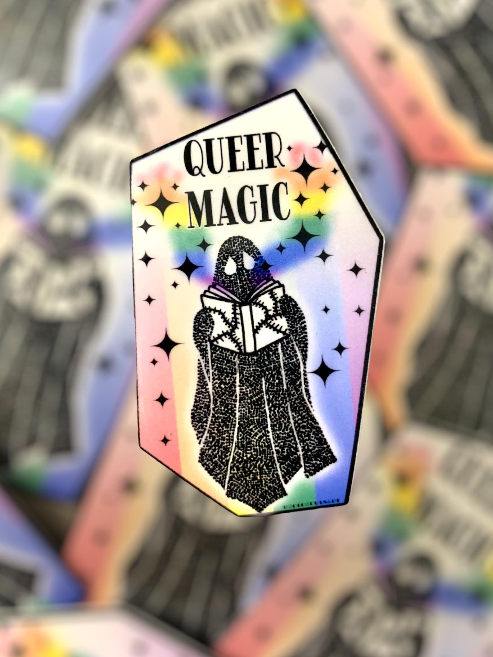 Queer Magic Sticker | Ghosts | Sheet Ghost | Witchy Ghost | Halloween Art | Spooky Season ...