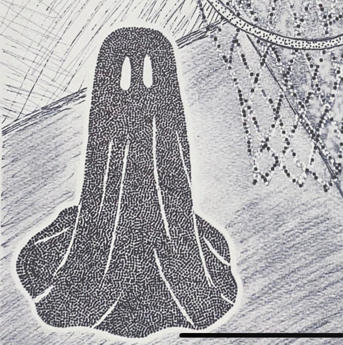 Stuck Basketball "little Black Ghost Print" - Etsy