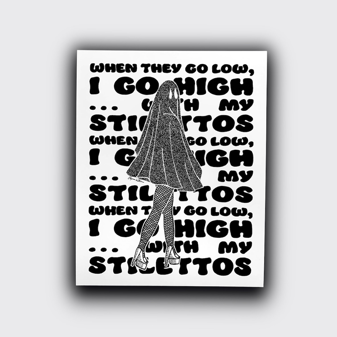 Stilettos "little Black Ghost Print" - Etsy