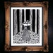Mushroom Forest "little Black Ghost Print" - Etsy