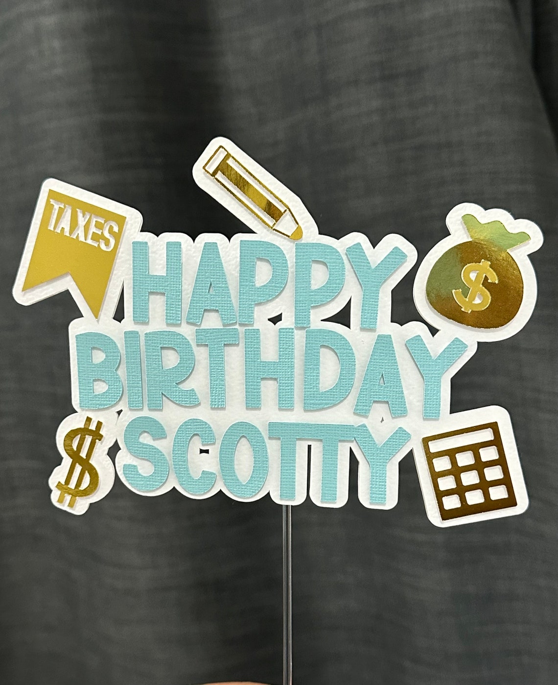 3D Accountant Cake Topper Accounting Cake Topper Cake Topper for an ...