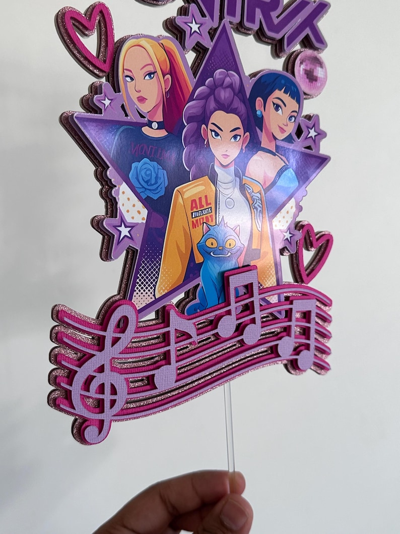 Personalized Huntrix Cake Topper | K-pop Theme - Etsy