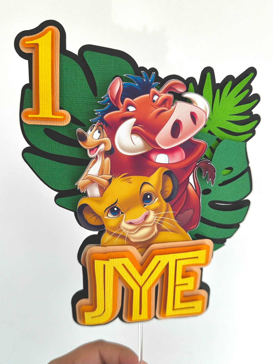 3D Personalized Cake Topper Kids Cartoon Movie TV Cake Topper Simba ...