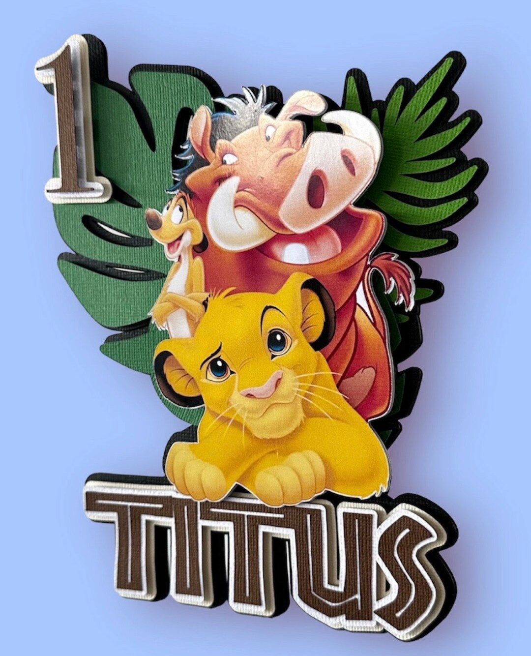 3D Personalized Cake Topper Kids Cartoon Movie TV Cake Topper Simba ...