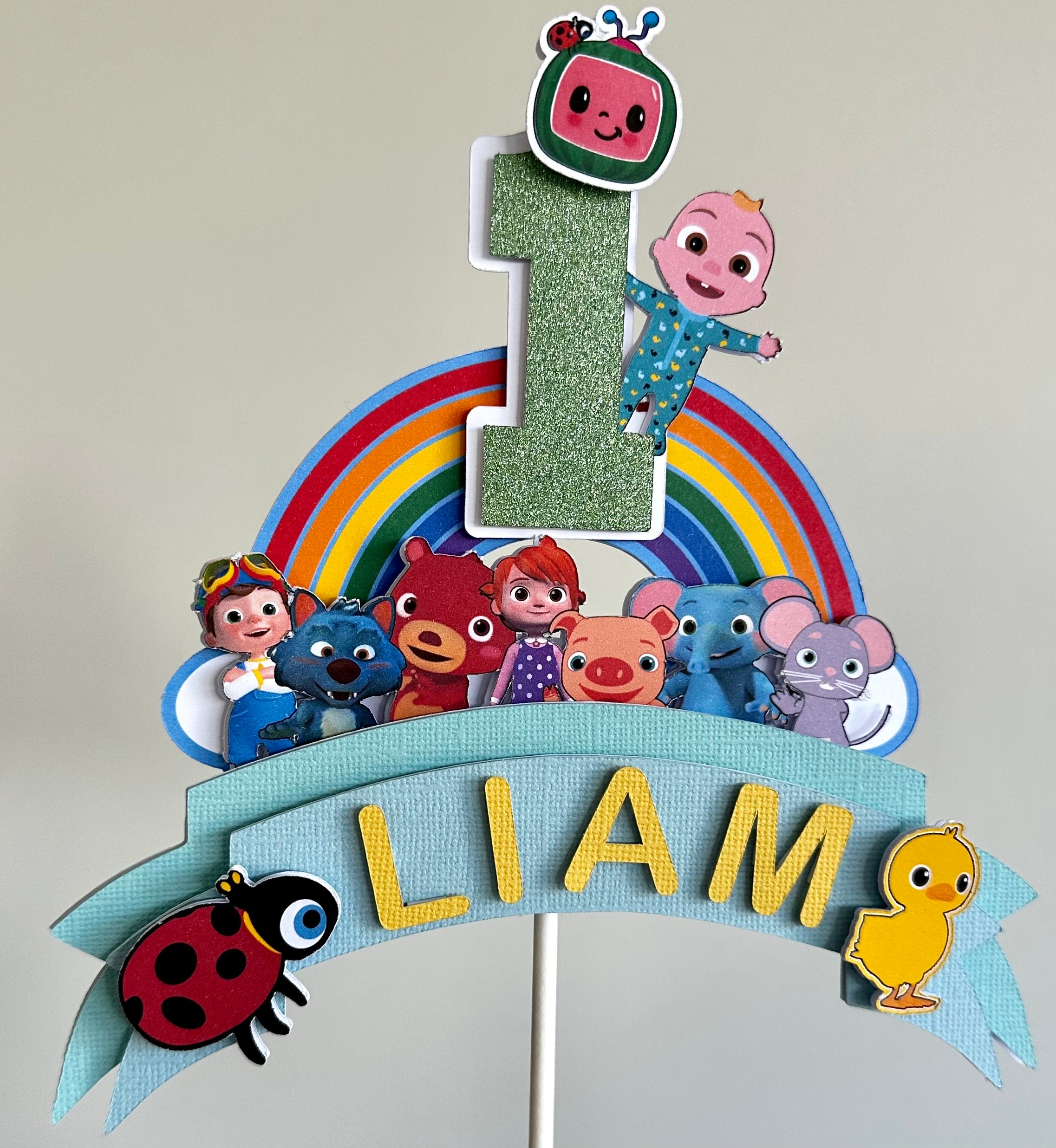 3D Personalized Cake Topper Characters Cartoon Kids Baby - Etsy