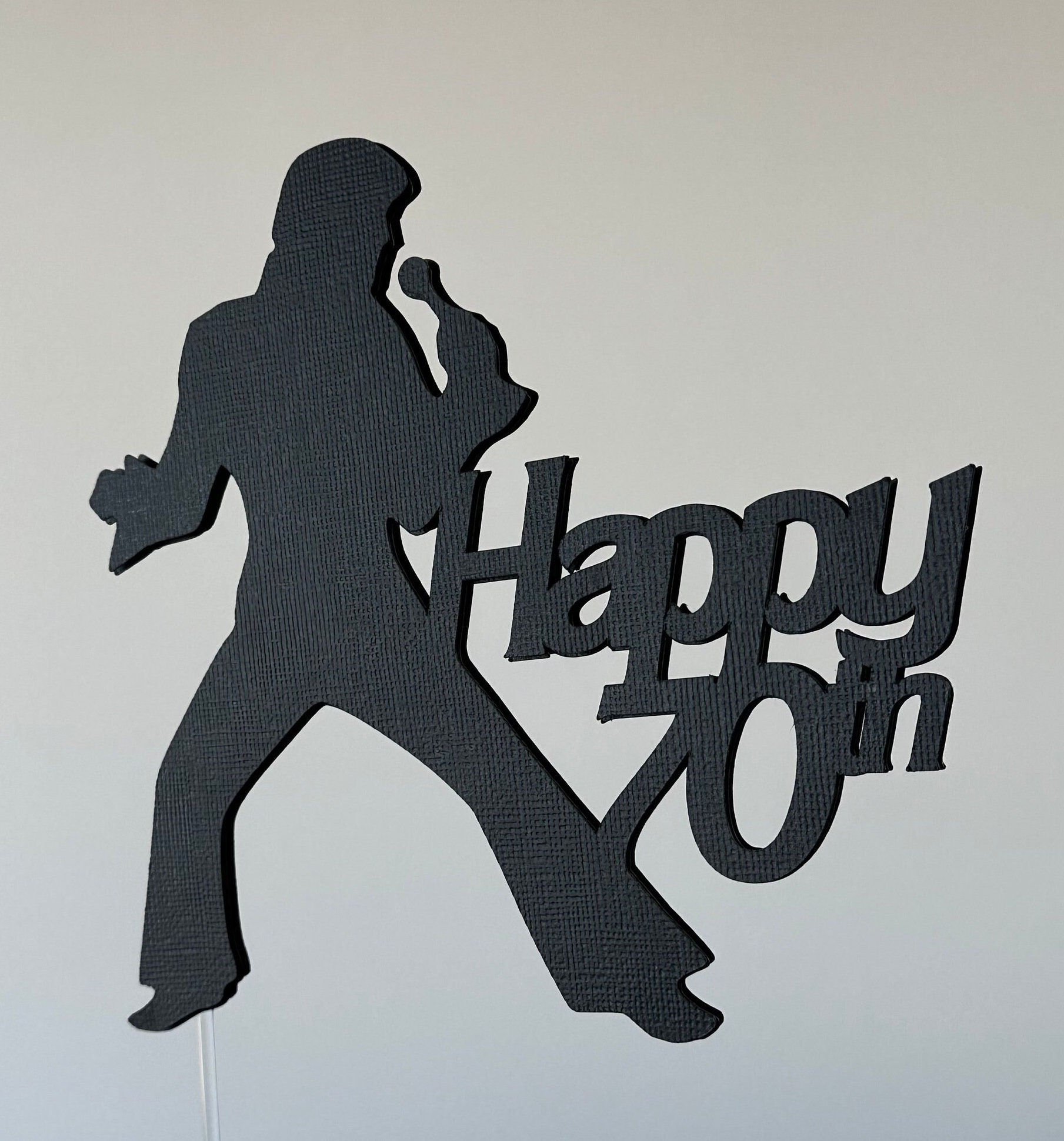 3D Personalised Elvis Presley Themed/inspired Cake Topper King of Rock ...