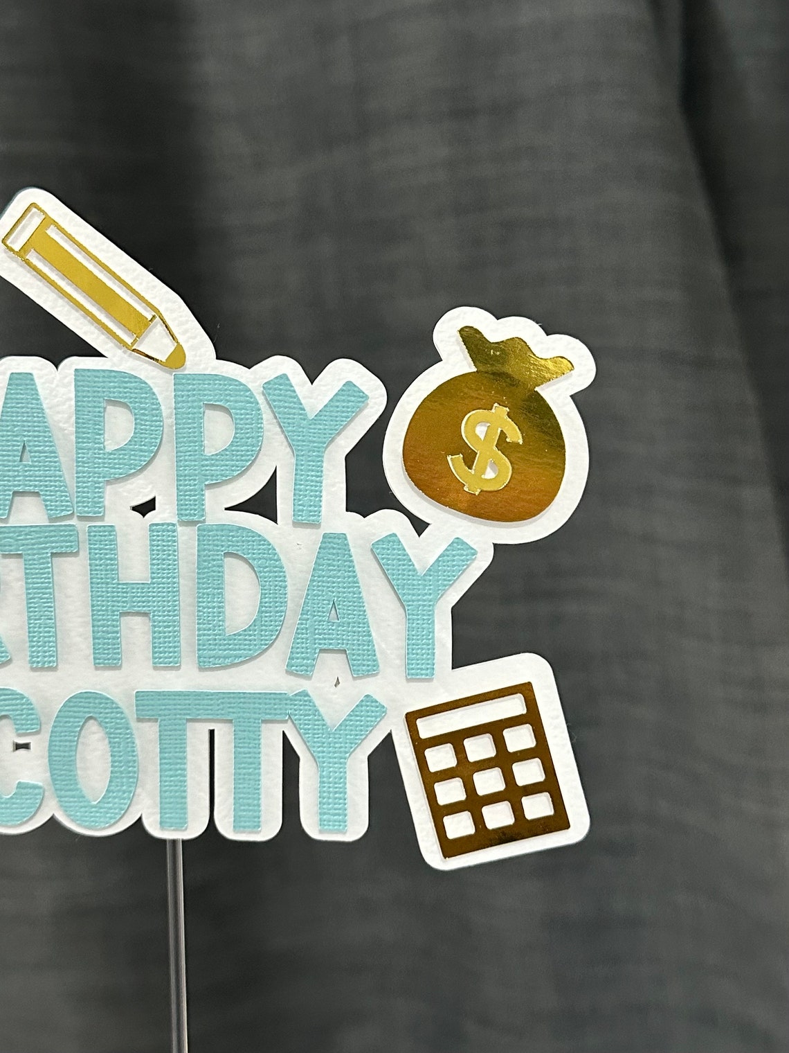 3D Accountant Cake Topper Accounting Cake Topper Cake Topper for an ...