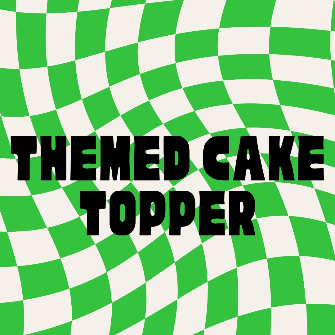 3D Personalised Mine Craft Topper Video Game Cake Topper Gaming Cake ...