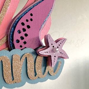 3D Personalised Mermaid Cake Topper | Mermaid Cake Topper | Sea Cake ...