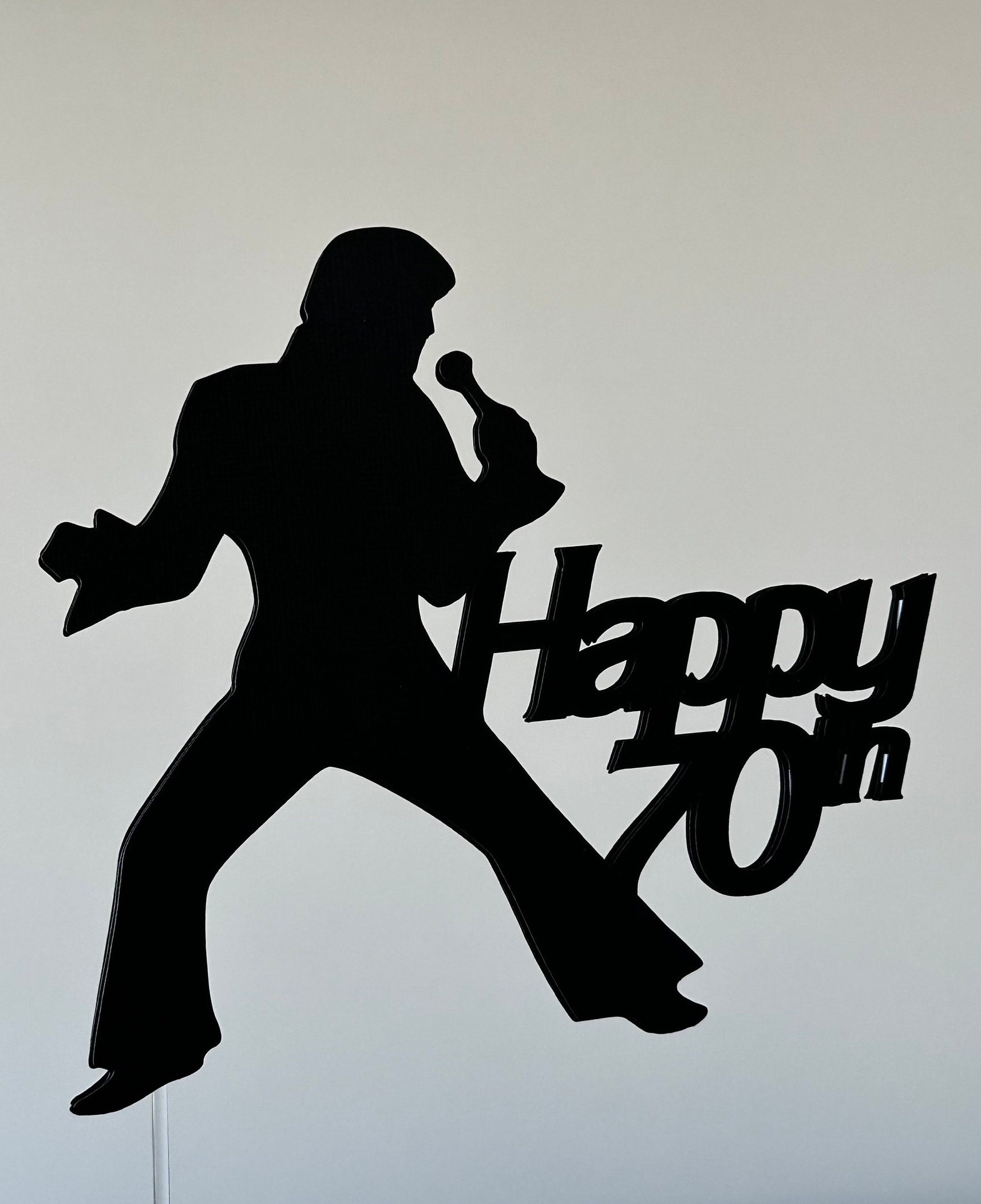 3D Personalised Elvis Presley Themed/inspired Cake Topper King of Rock ...