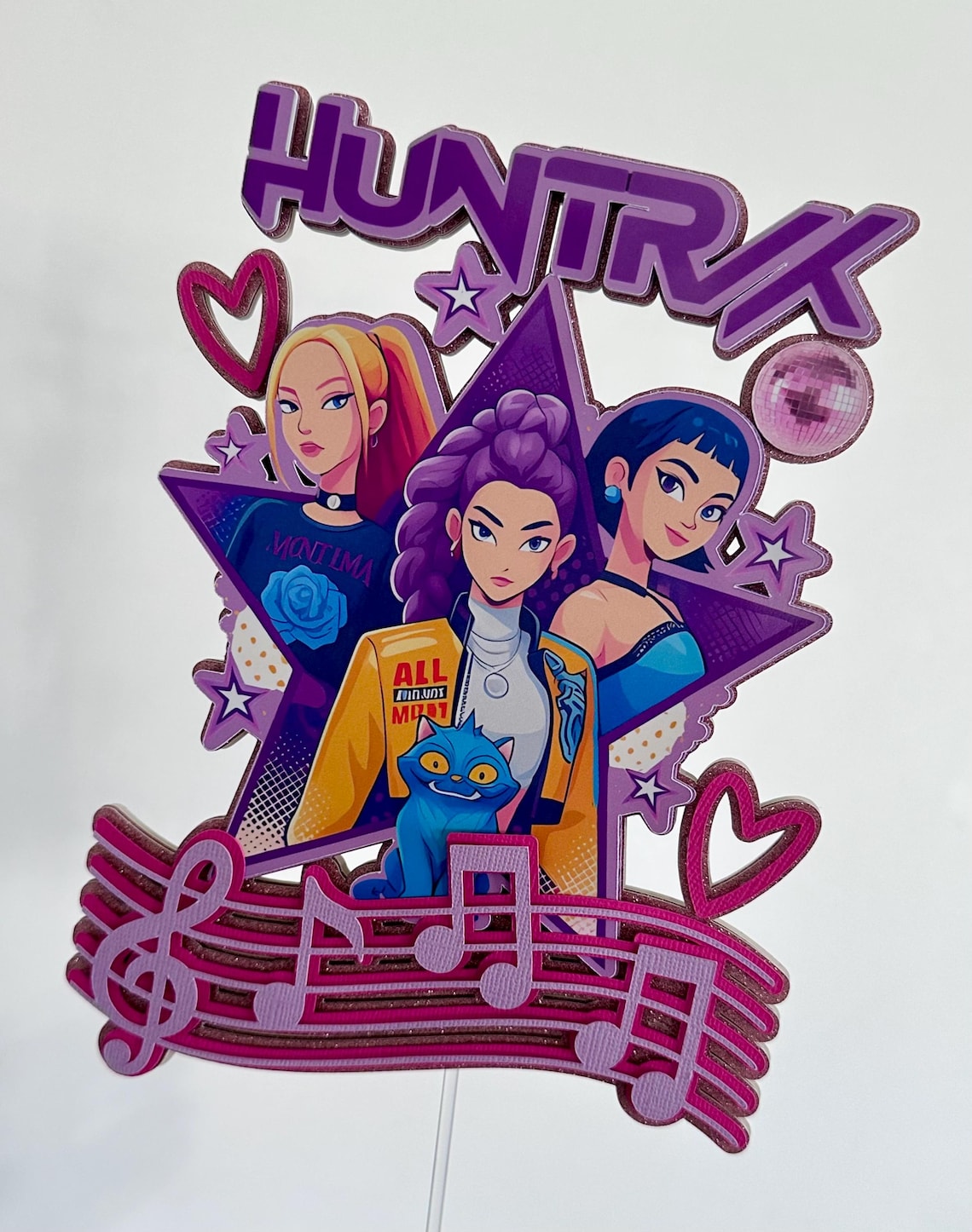 Personalized Huntrix Cake Topper | K-pop Theme - Etsy