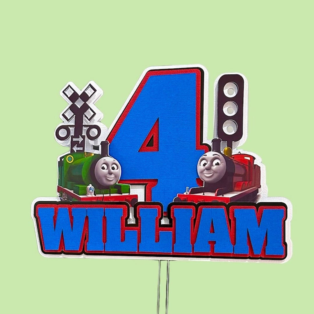 3D Personalised Train Cake Topper | Thomas Cake Topper | Percy Cake ...