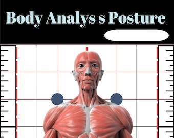 Custom Body Analysis Vinyl Posture Chart,posture Table Posture Grid ...