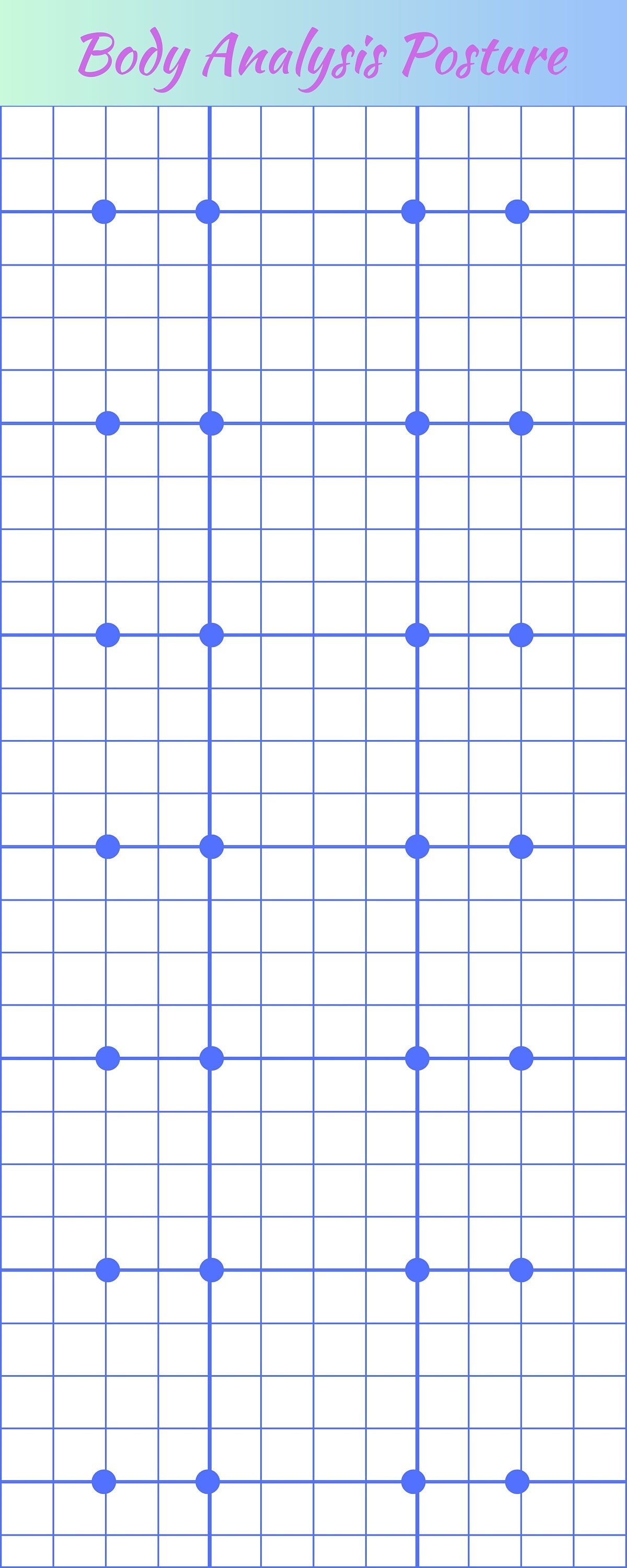 Posture Grid – Wall Mount , Body Analysis Posture , Fitness , Gym ...