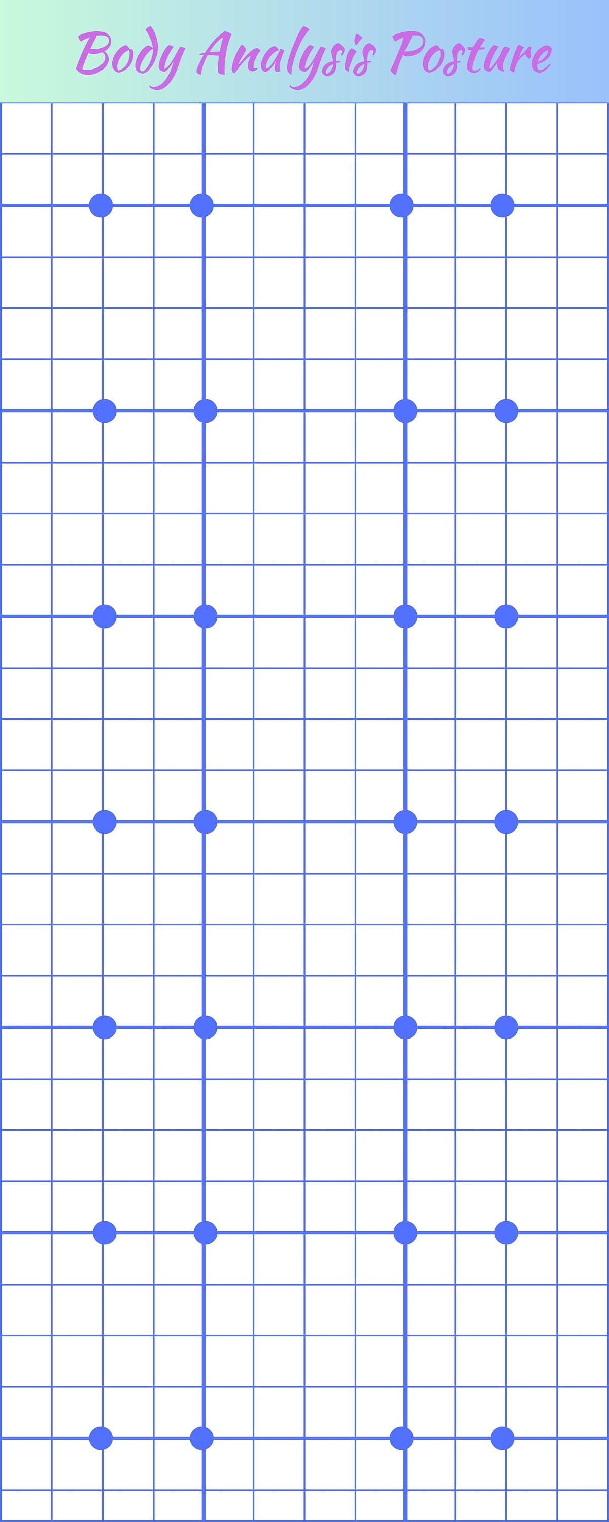 Posture Grid – Wall Mount , Body Analysis Posture , Fitness , Gym ...