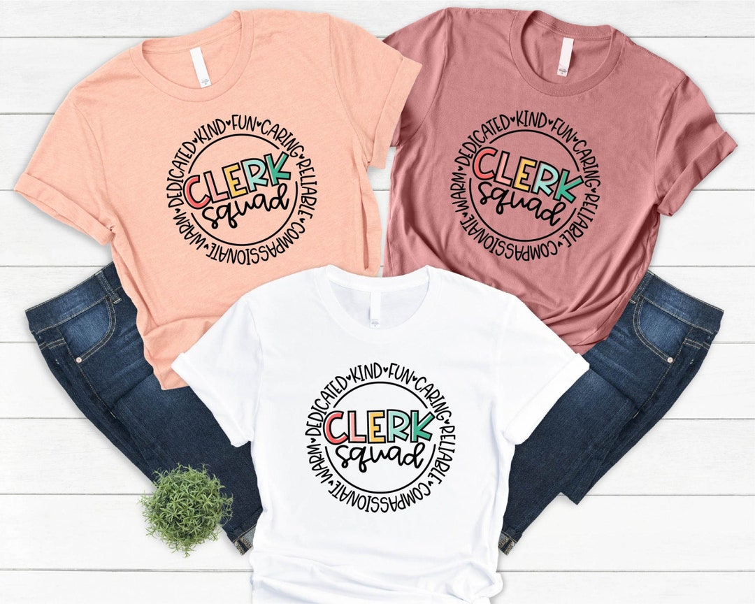 Clerk Squad Shirt, Business Clerk , Office Clerk Shirt, Attendance ...