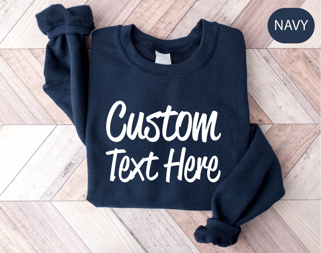 Custom Text Hoodie, Personalized Text Hoodie, Your Design, Your Photo ...