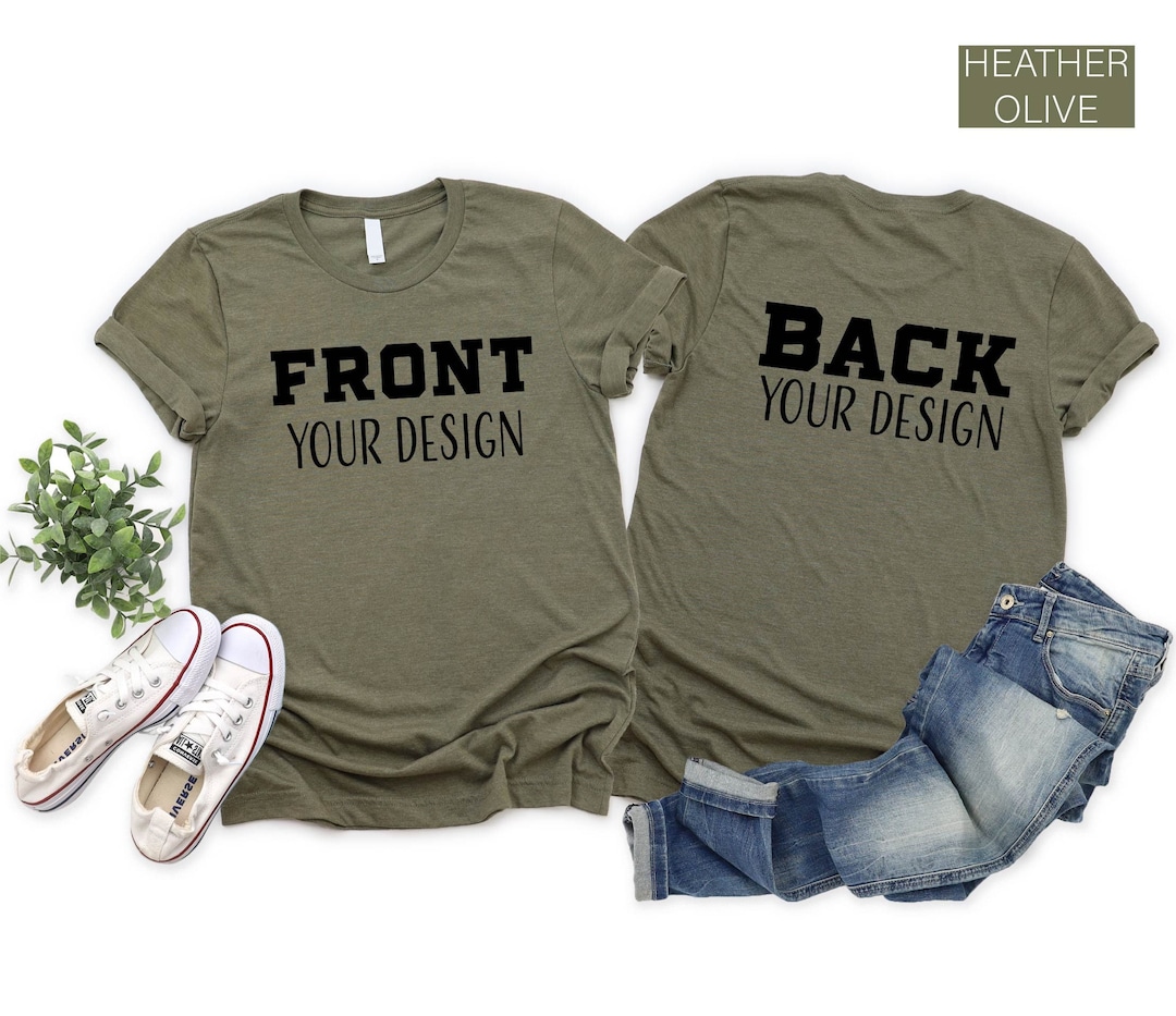 Front and Back Custom Shirt, Custom Shirt, Inspired Shirt, Custom Shirt ...