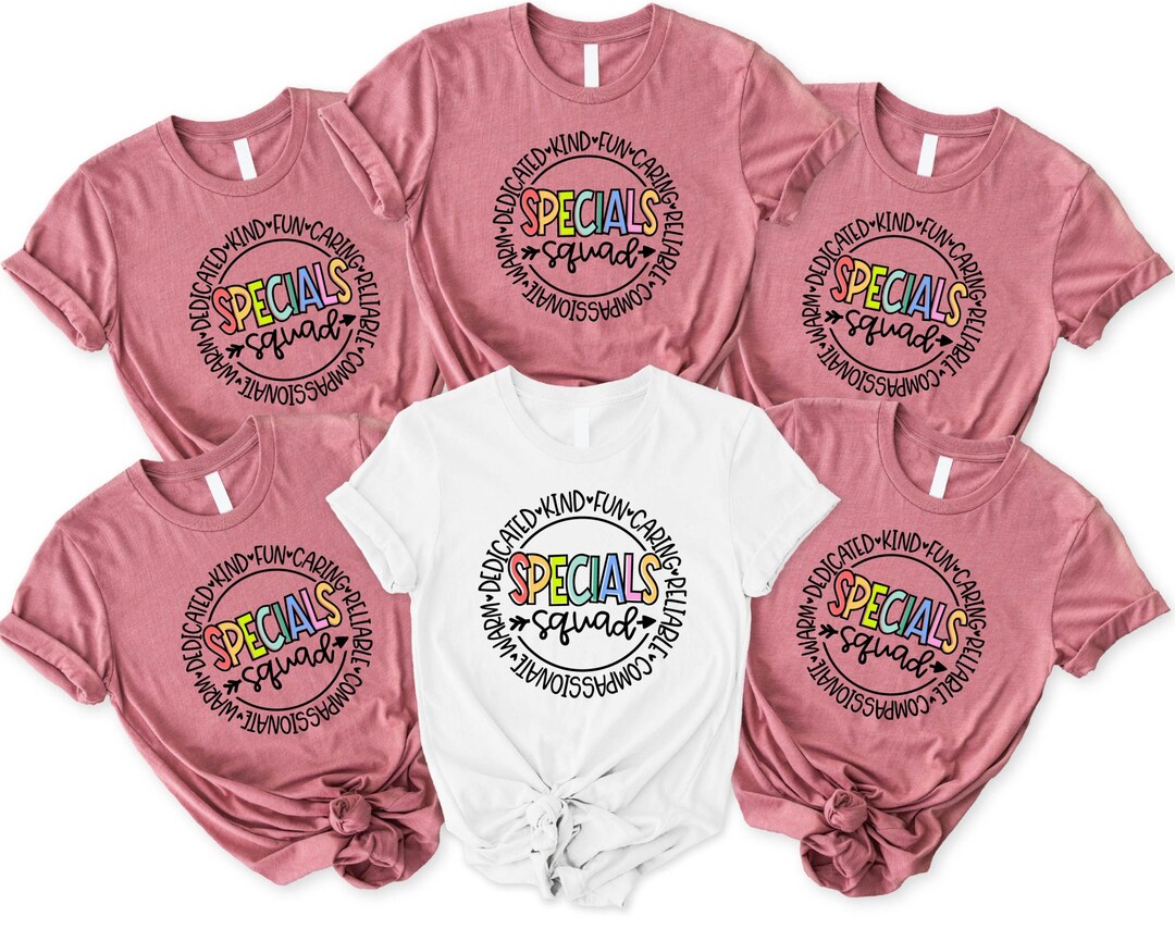 Specials Squad Shirts, Specials Teacher Shirt, Specials Team Shirt, Art ...