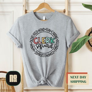 Clerk Squad Shirt, Business Clerk , Office Clerk Shirt, Attendance ...