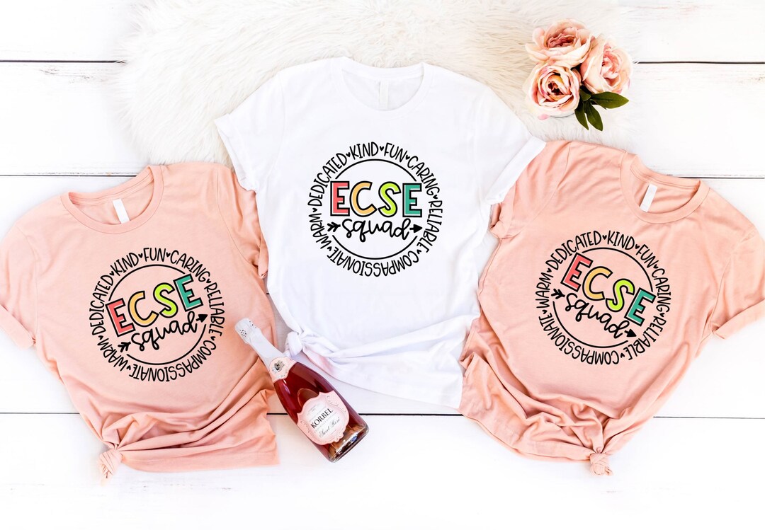 Early Childhood Special Education Shirt, Ecse Daycare Teacher Squad ...