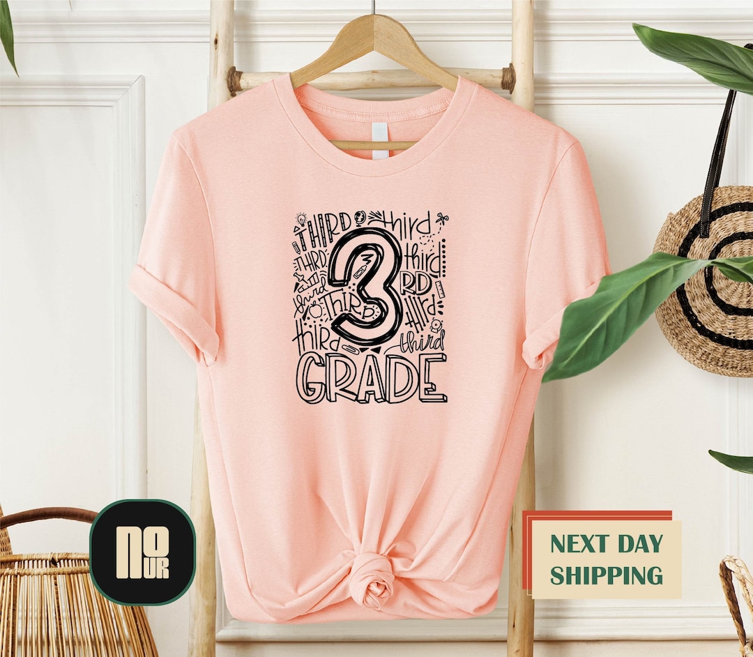 Third Grade Teacher, Teacher Grade Gift, 3rd Grade Shirt, Third Grade ...