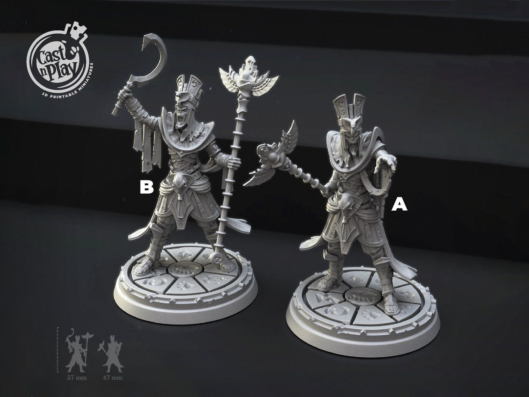 Corpse Sorcerer Cast N Play Dnd Miniature Tabletop Minis - Etsy