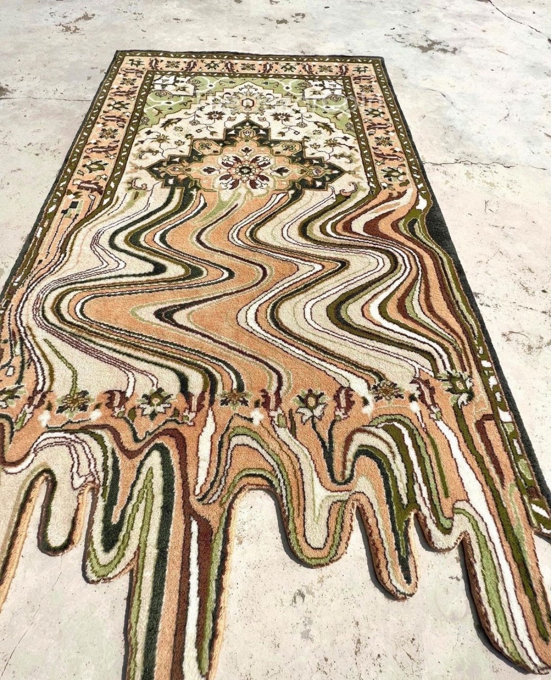 Melting Rug Hand Tufted Carpet, Rugs for Living Room - Etsy