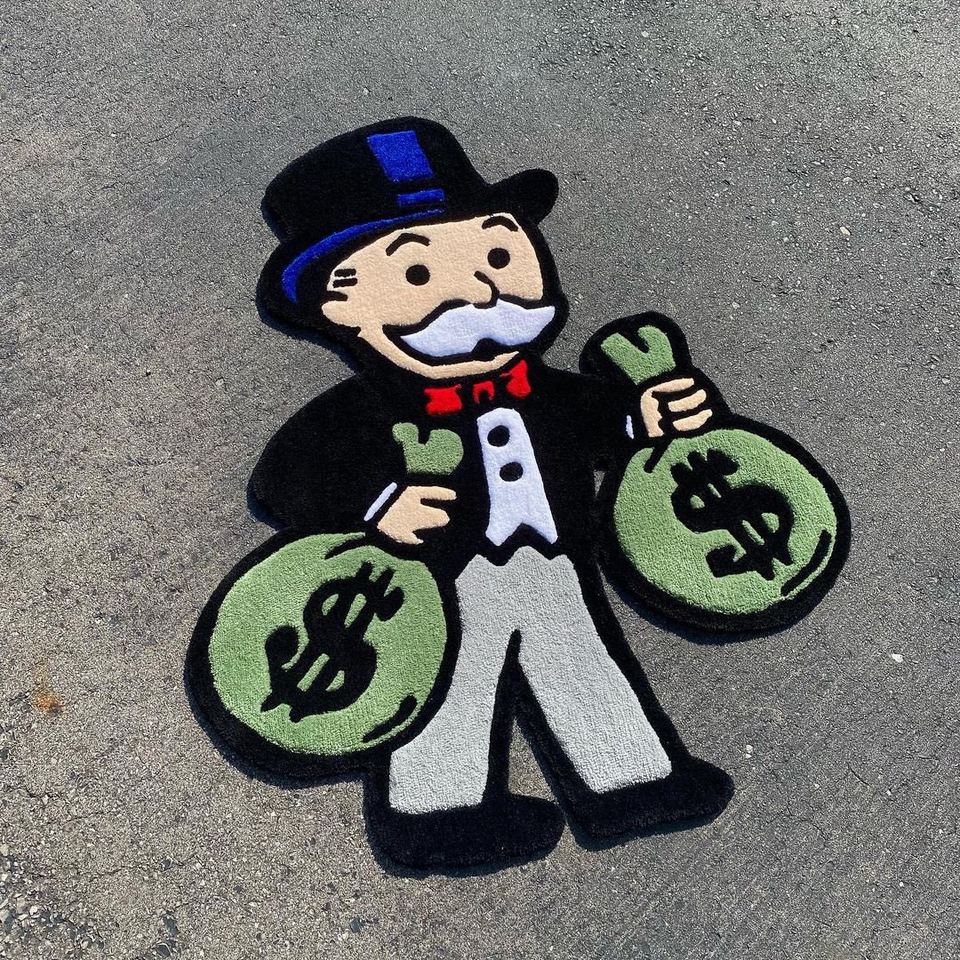 Monopoly Rug Hand-tufted 100% Wool Handmade Area Rug Carpet for Home ...