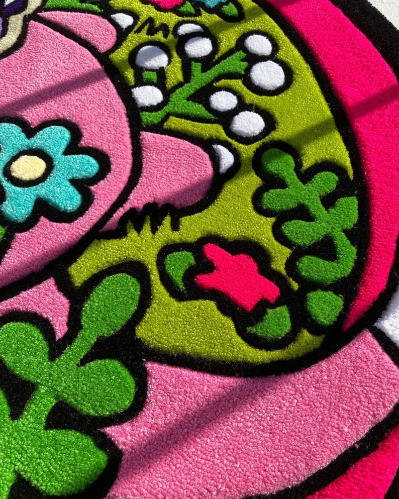 Cartoon Rug Hand-tufted 100% Wool Handmade Area Rug Carpet for Home ...