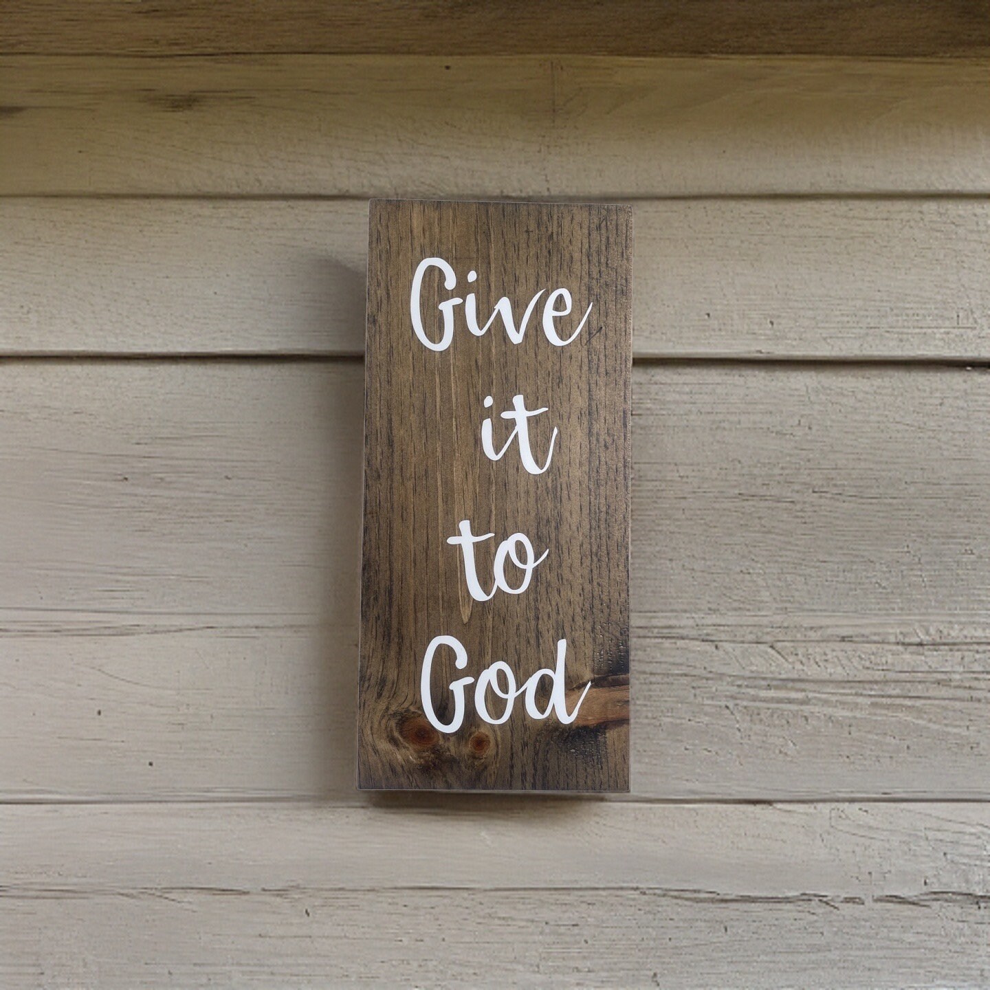 Give It to God Wall Sign / Wall Decor / God Sign / Wood Sign / Home ...