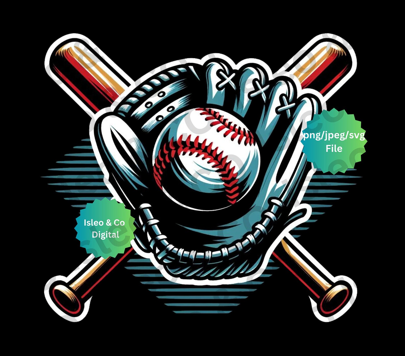 Dynamic Baseball Vector Design Digital Art – High-quality JPG, PNG, SVG ...