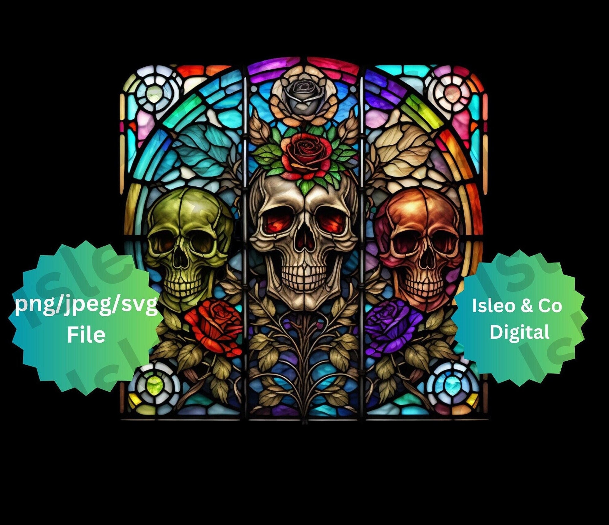 Eternal Remembrance: Instant Download Digital Stained Glass Print ...