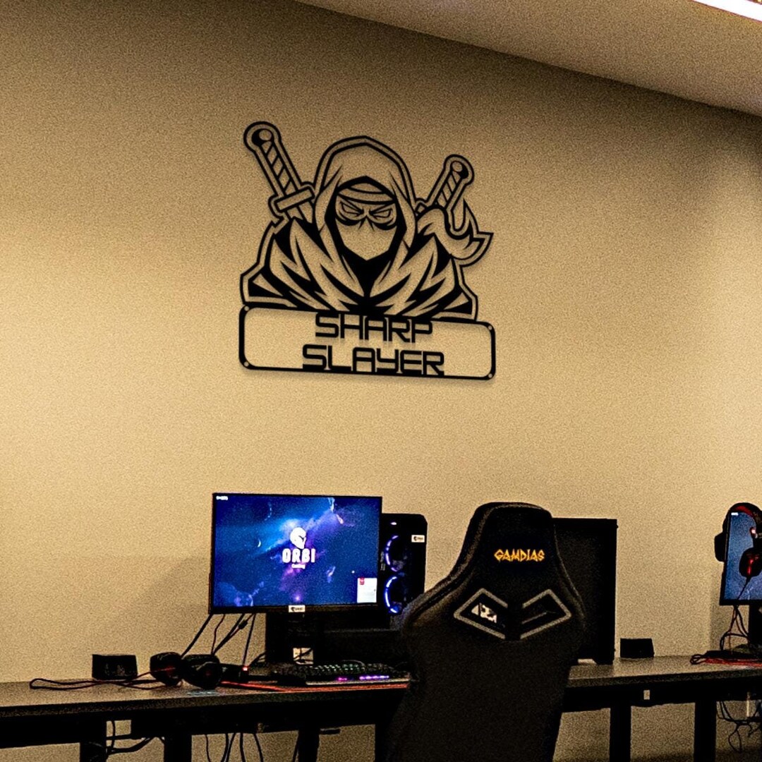 Custom Gamertag Metal Sign, Game Room Sign, Custom Arcade Wall Art ...