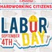 Labor Day 8 Digital Posters PNG Let's Celebrate - Etsy