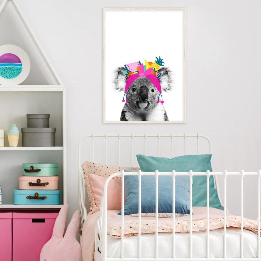 Animal Koala Carmen Miranda Nursery Print Digital Download - Etsy